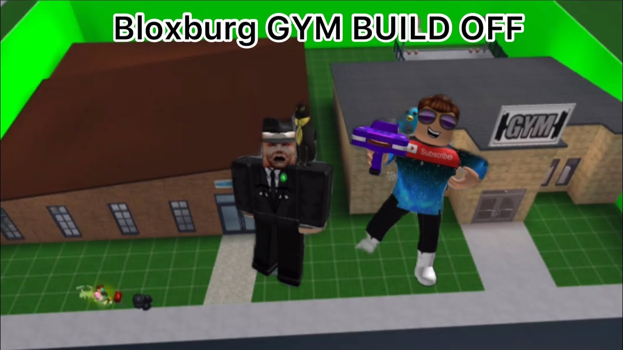 Bloxburg GYM BUILD OFF 1V1 (Roblox) - YouTube