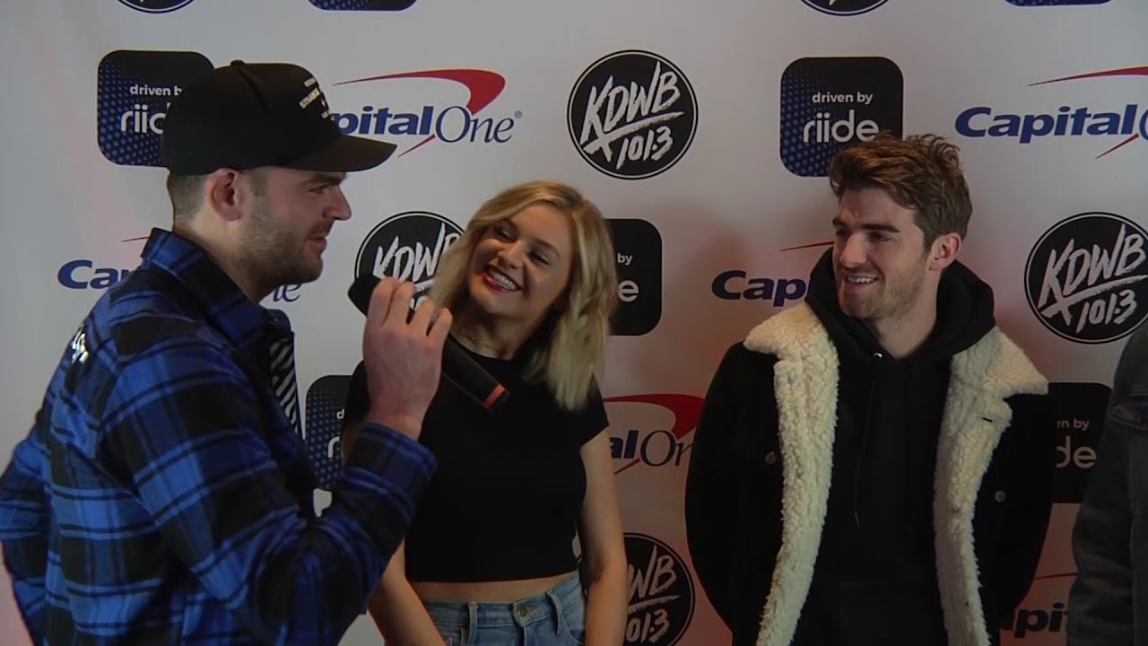 Colt interviews The Chainsmokers & Kelsea Ballerini backstage at KDWB's ...