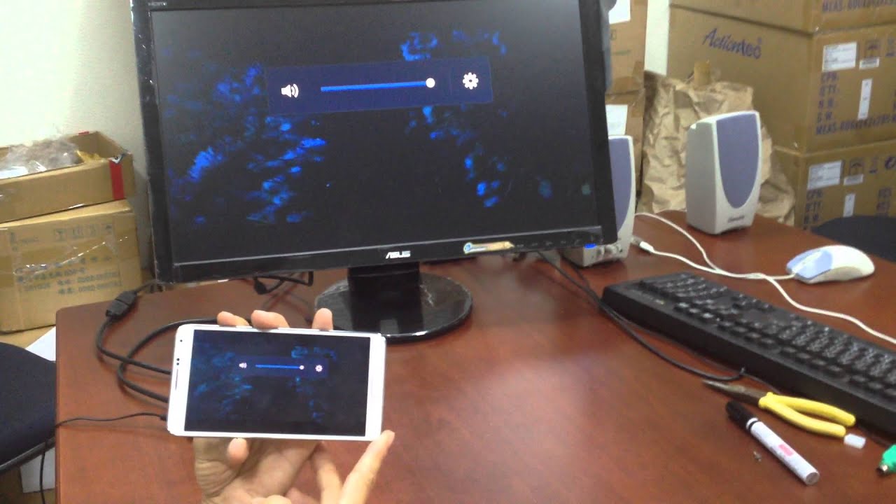 Samsung Note3 Miracast ScreenBeam Pro - YouTube