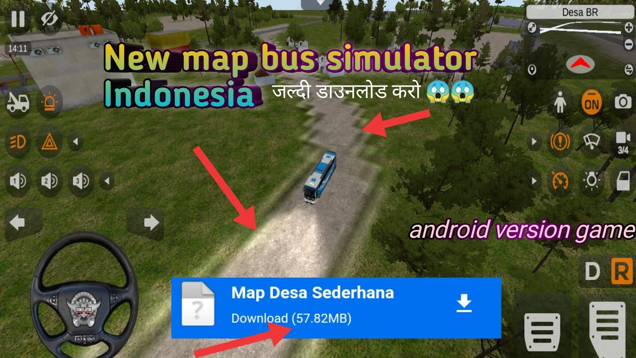 How to download new map in bus simulator Indonesia android version game ...