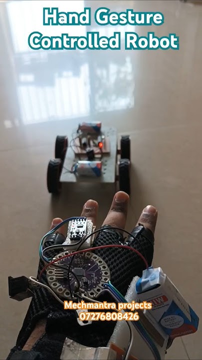 Hand gesture controlled robot - YouTube