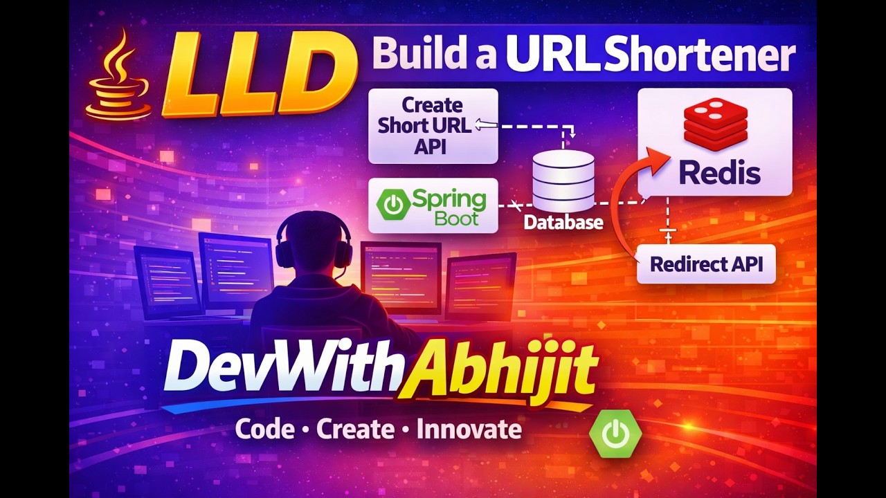 Design a URL Shortener like Bitly | LLD + Spring Boot + Redis | # ...