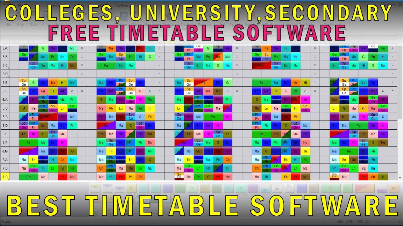 Best Free TimeTable Generating Software For Schools and Colleges (ASC ...