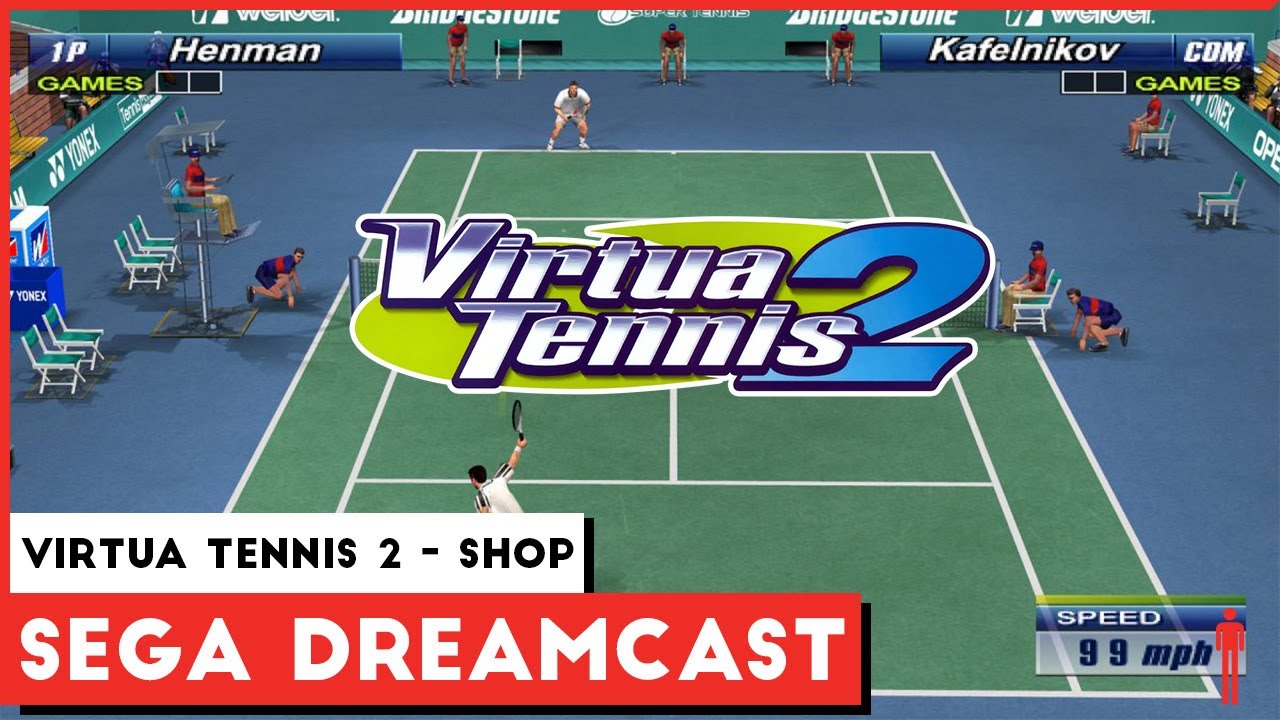 Virtua Tennis 2 - Shop - World Tour Mode - Sega Dreamcast - HD - YouTube