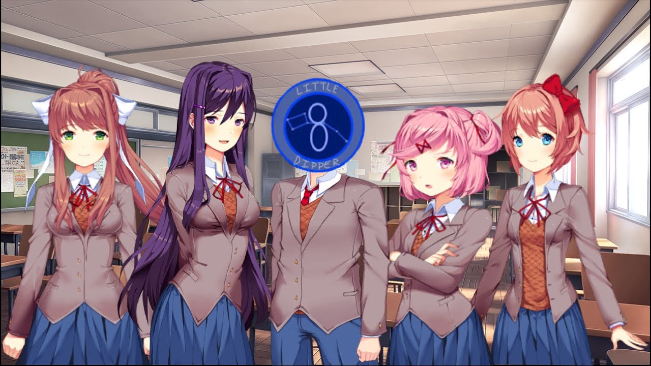 This is a Horror Game??? DDLC Part One - YouTube