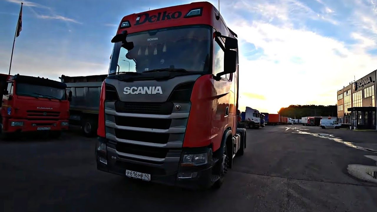 Scania S500. Поставил новую резину, но есть нюансы. - YouTube