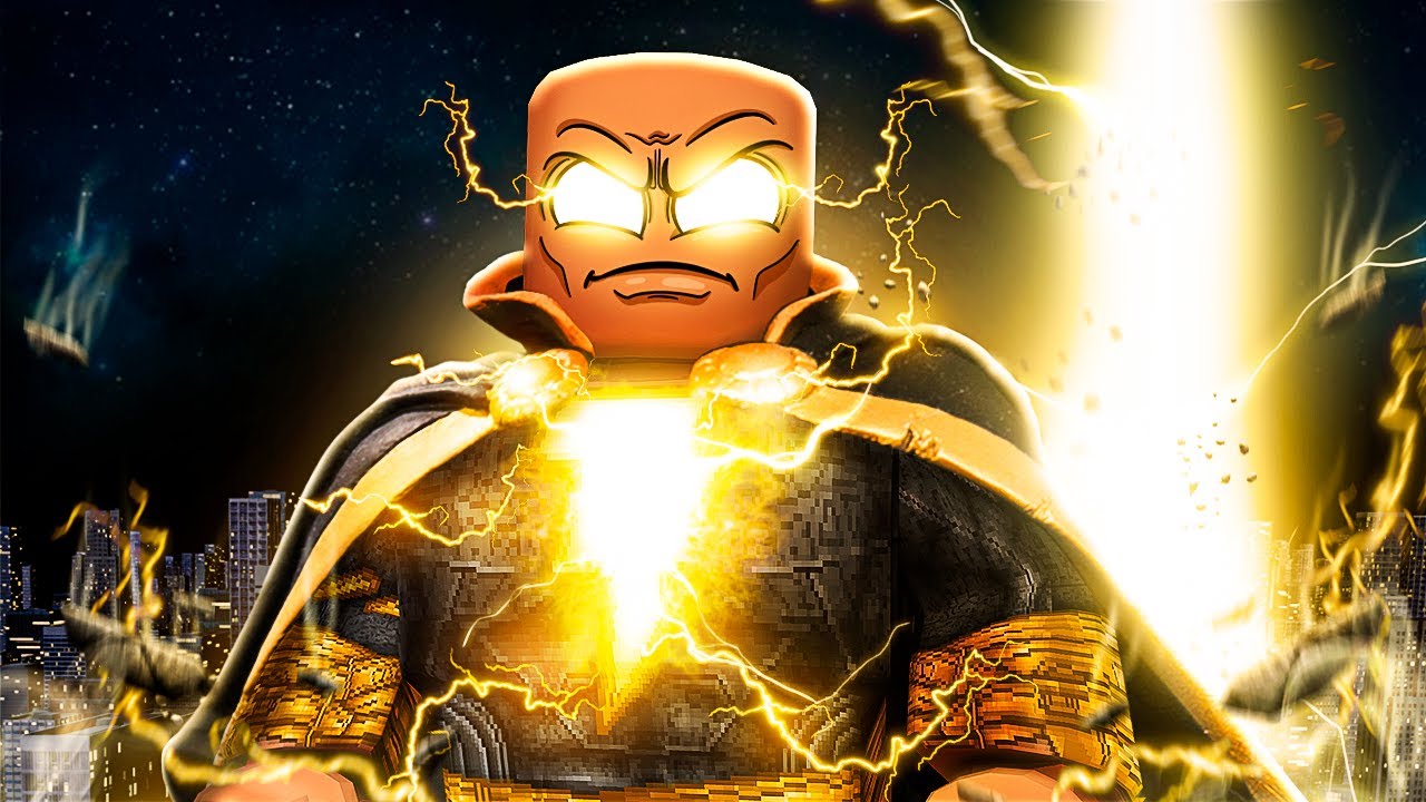 Becoming BLACK ADAM in ROBLOX - YouTube