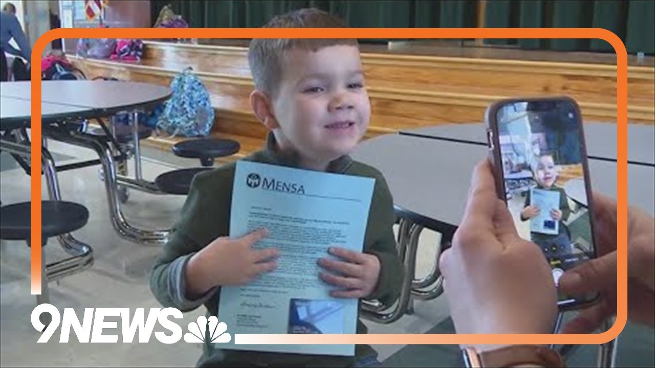 5-year-old Coloradan accepted into Mensa - YouTube
