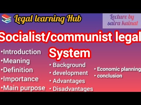 Socialist legal system || communist legal system|| advantages ...