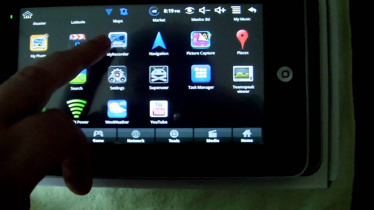 WonderMedia Android 2.2 - 7 inch Mini Gadget Tablet - YouTube