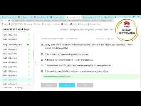 HCIA-AI V3.0 Mock Exam Answers 2022 (PART 1) - YouTube