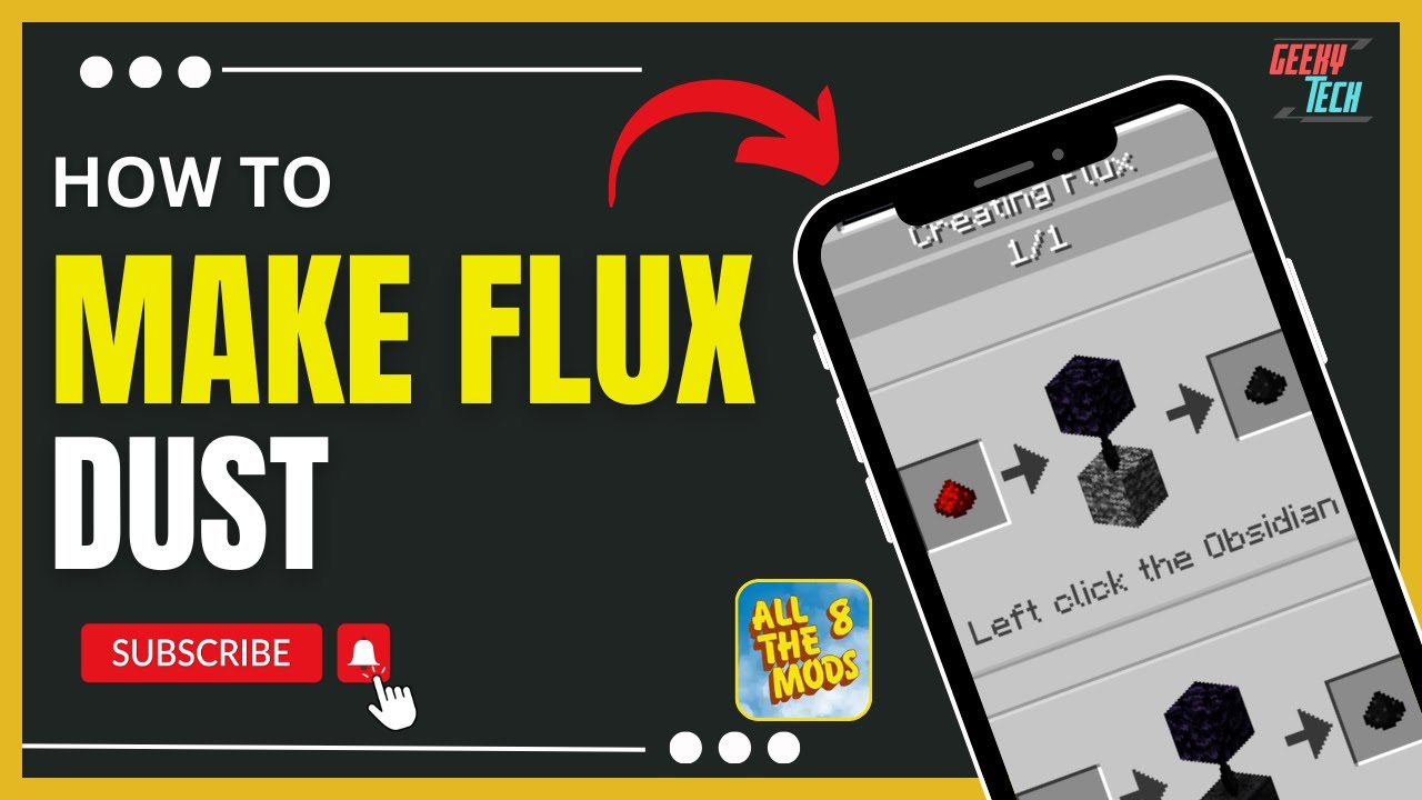 How To Make Flux Dust All The Mods 8 ! - YouTube