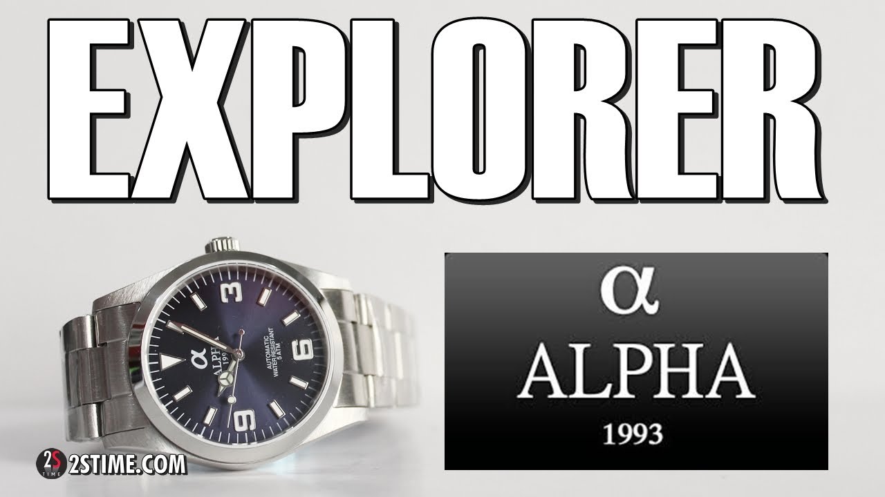 ALPHA EXPLORER Iron Blue Dial | The Best Classical Homage Watch - YouTube