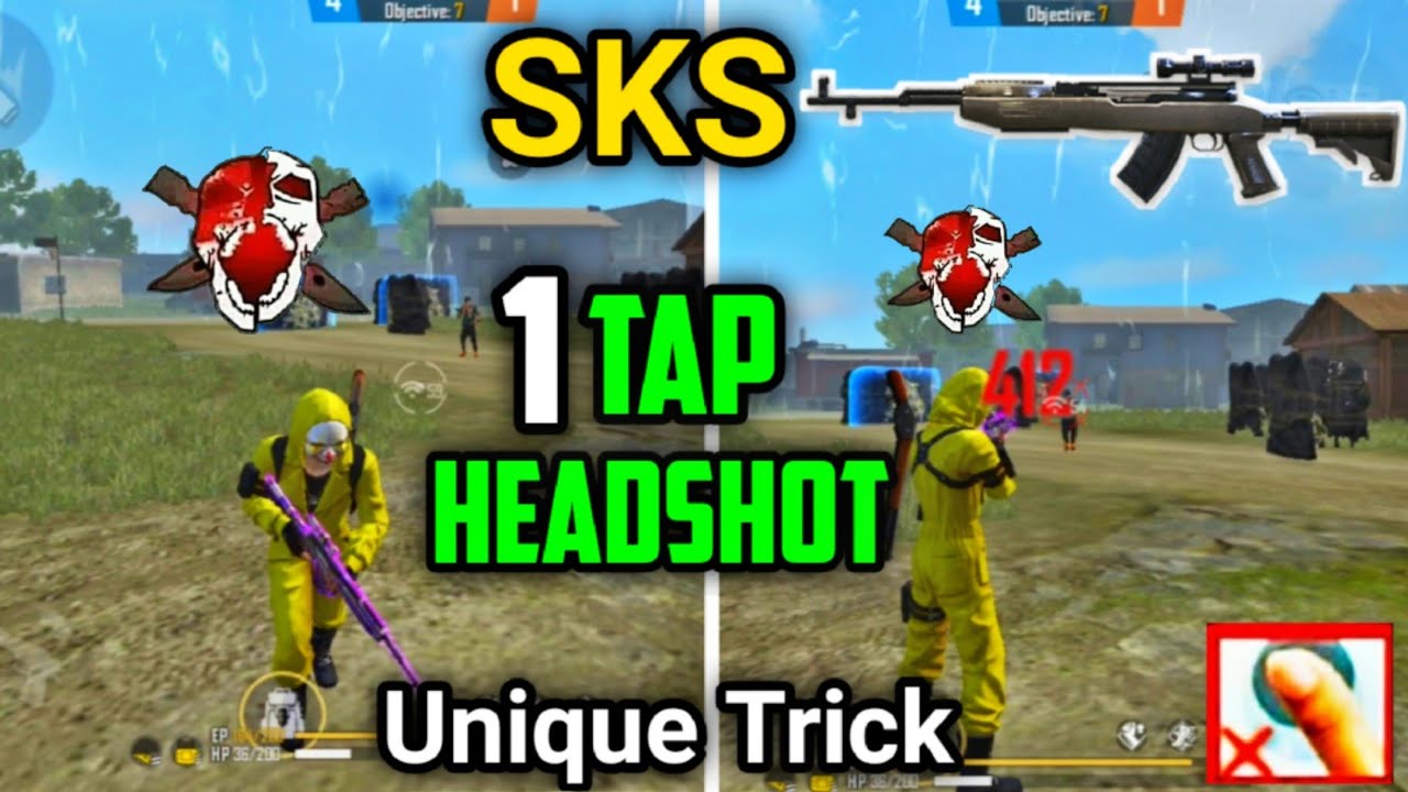 [ Unique Trick ] SKS One Tap Headshot Trick In Free Fire - YouTube