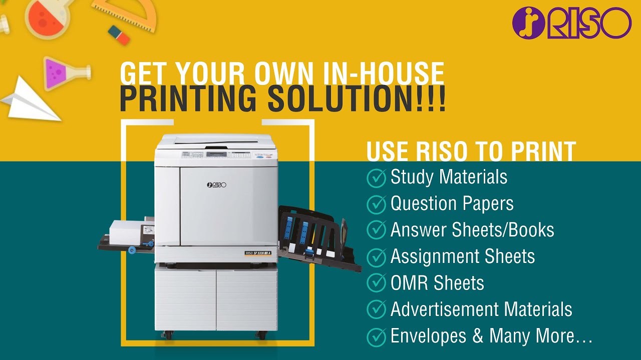Riso, the High Speed Print Solution for Coaching Institutes!!! - YouTube