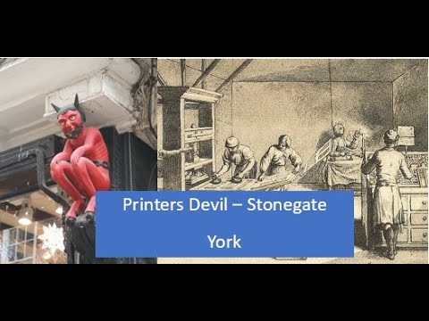 Printer's Devil 😈 Stonegate, York 😈 - YouTube