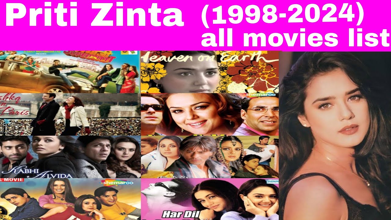 Priti Zinta (1998-2024) All movie list Priti Zinta ki sabhi hit or flop ...