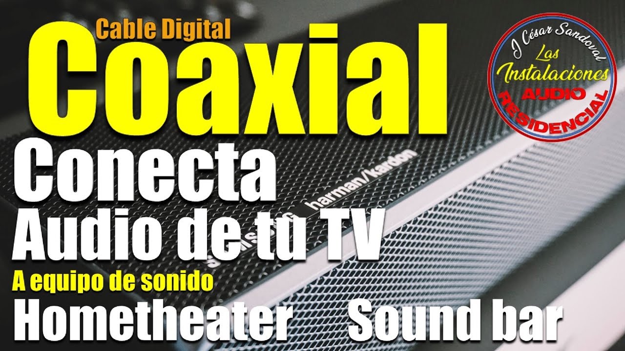 conectar audio tv a equipo de sonido con cable coaxial digital audio ...