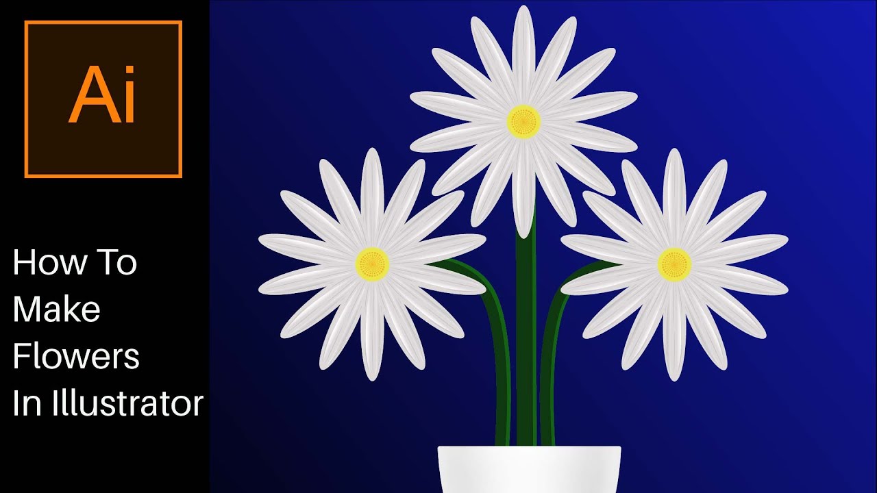 How To Make Flowers In Illustrator Youtube