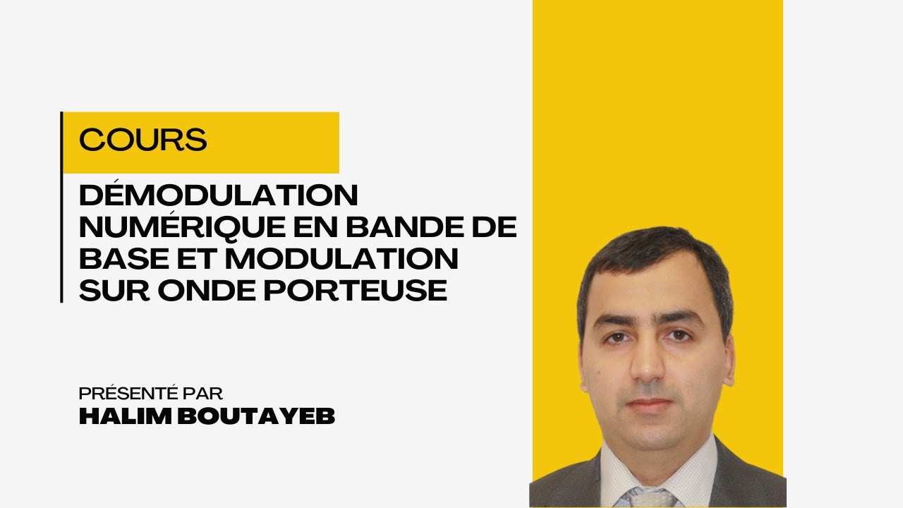 Démodulation numérique en bande de base et modulation sur onde porteuse ...