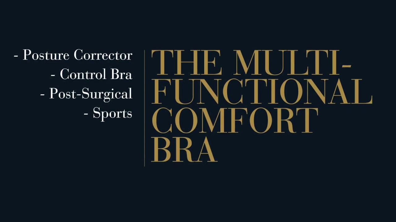 Leonisa Posture Corrector Back Support Wireless Bra 011473 - YouTube