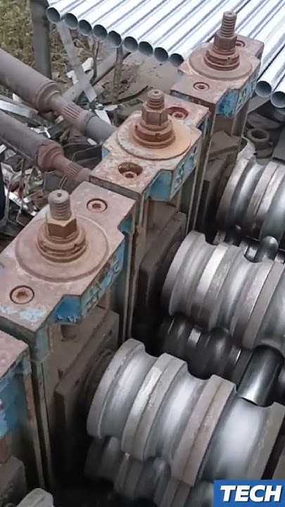 This Long Metal Pipe Shape Conquer Our Roller Press - YouTube
