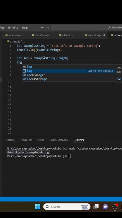 Javascript Coder Developer Programming Javascriptdev Stringmethods Youtube