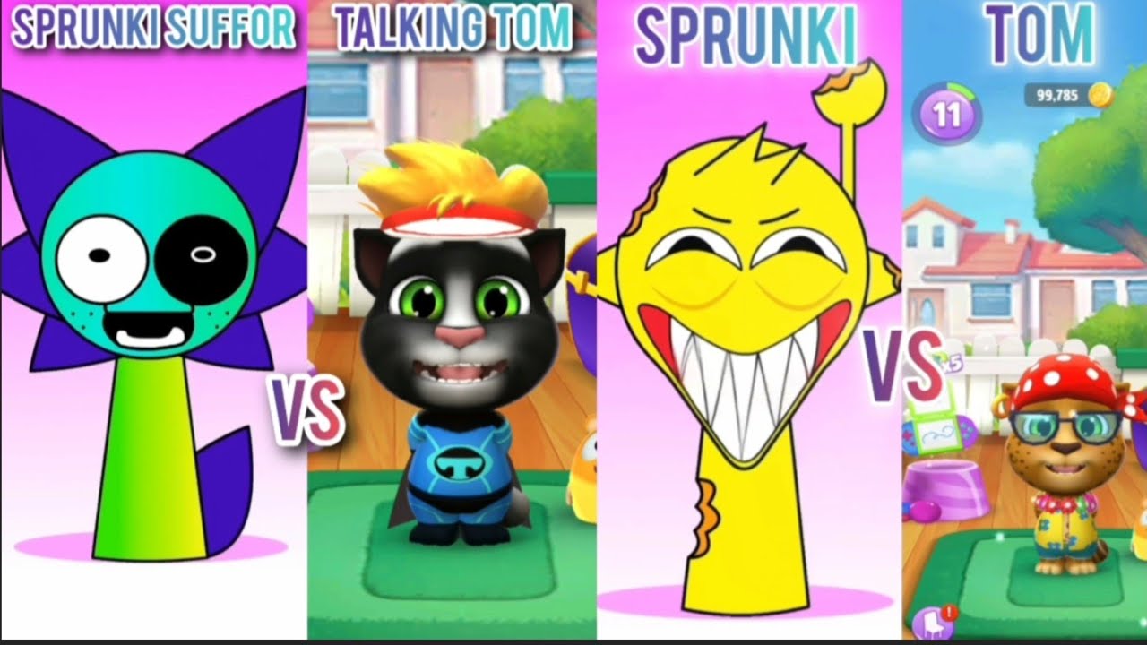 Sprunki Simon Sprunki Suffor Vs Talking Tom 🔥| Who is best? 🤣👌|Mega ...