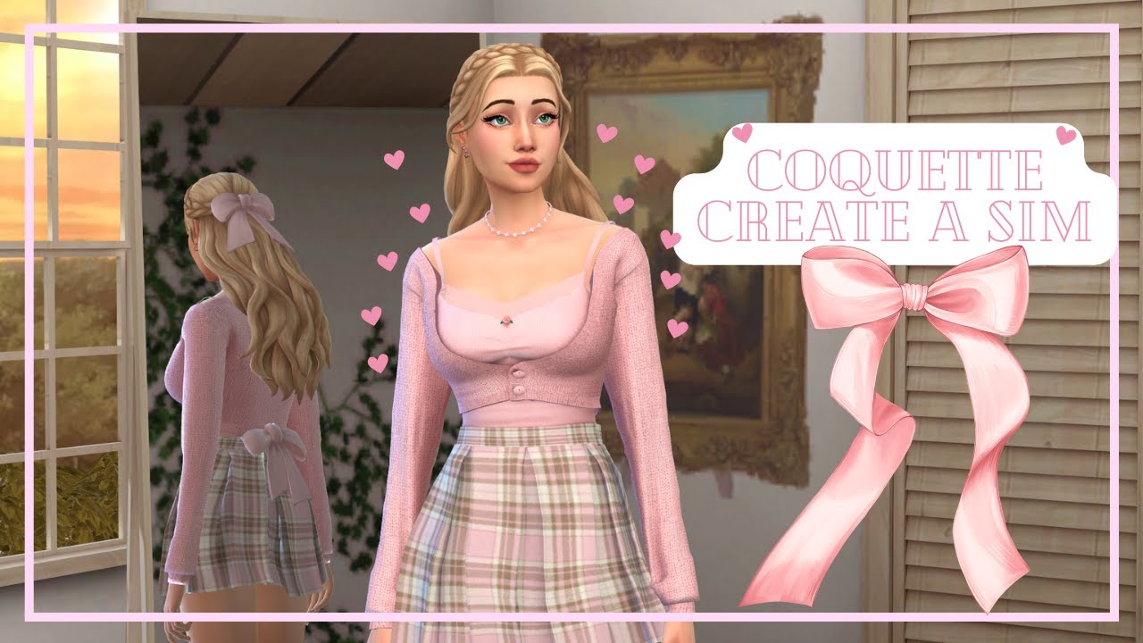 CREATE A SIM: Coquette Aesthetic Sims 4 - YouTube