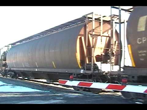 CP grain train at McMillan Rd - YouTube