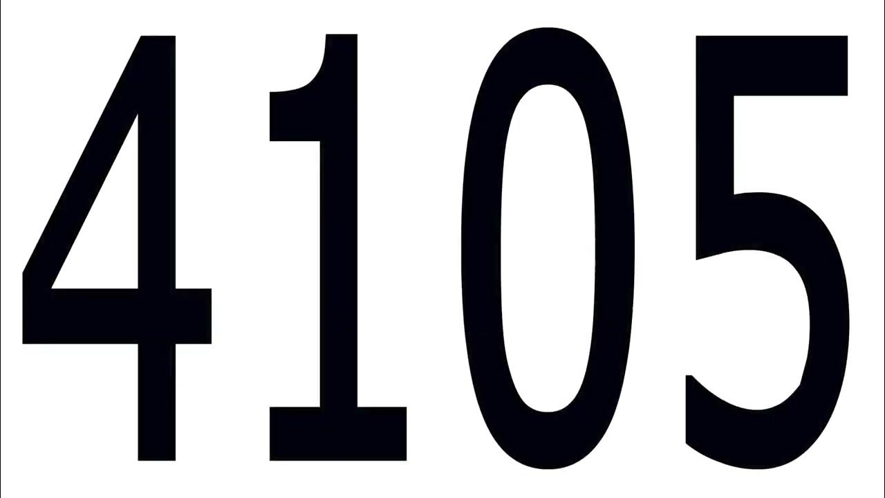 4105 - YouTube
