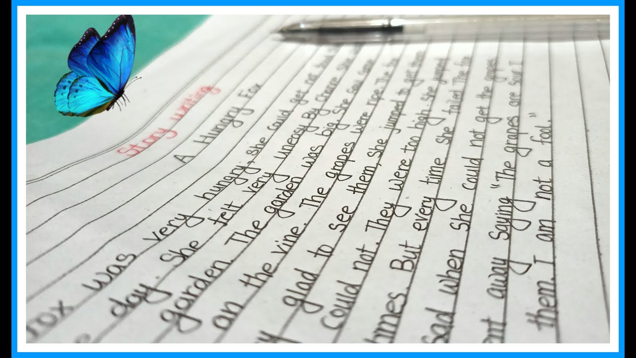 A Hungry Fox | Story Writing | English Story | Beautiful english ...