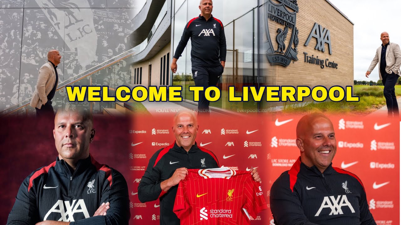 Arne Slot arrival🔥 Welcome to Liverpool Arne Slot first ever Interview ...