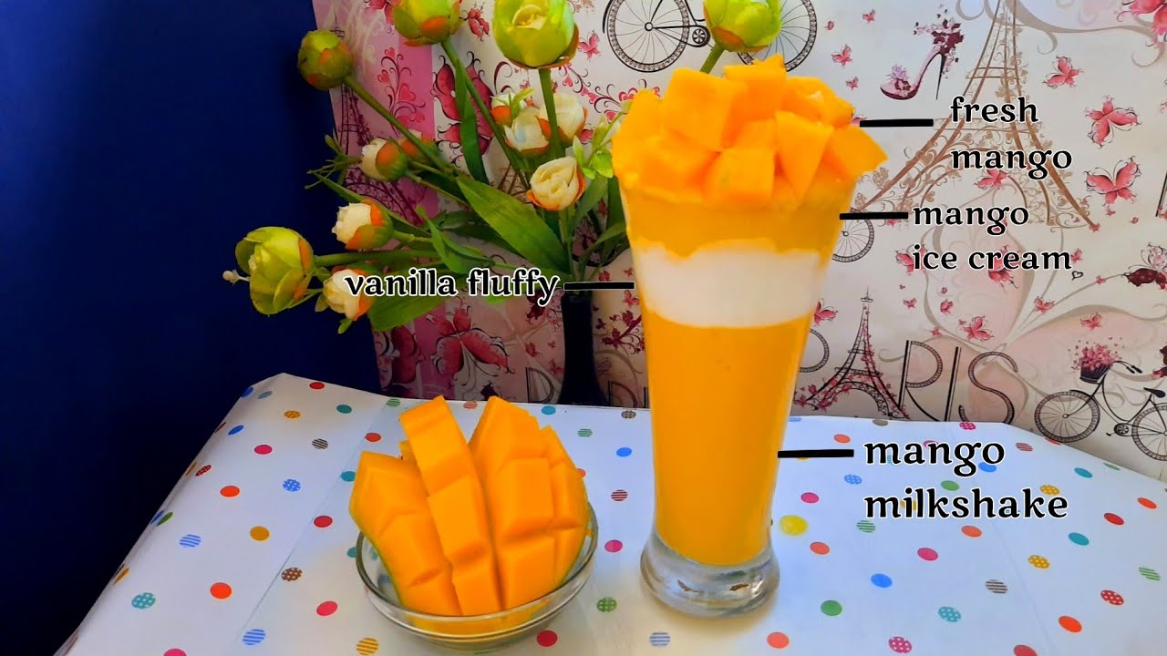 Vanilla fluffy Mango || Mango Thai || King Mango || minuman olahan ...