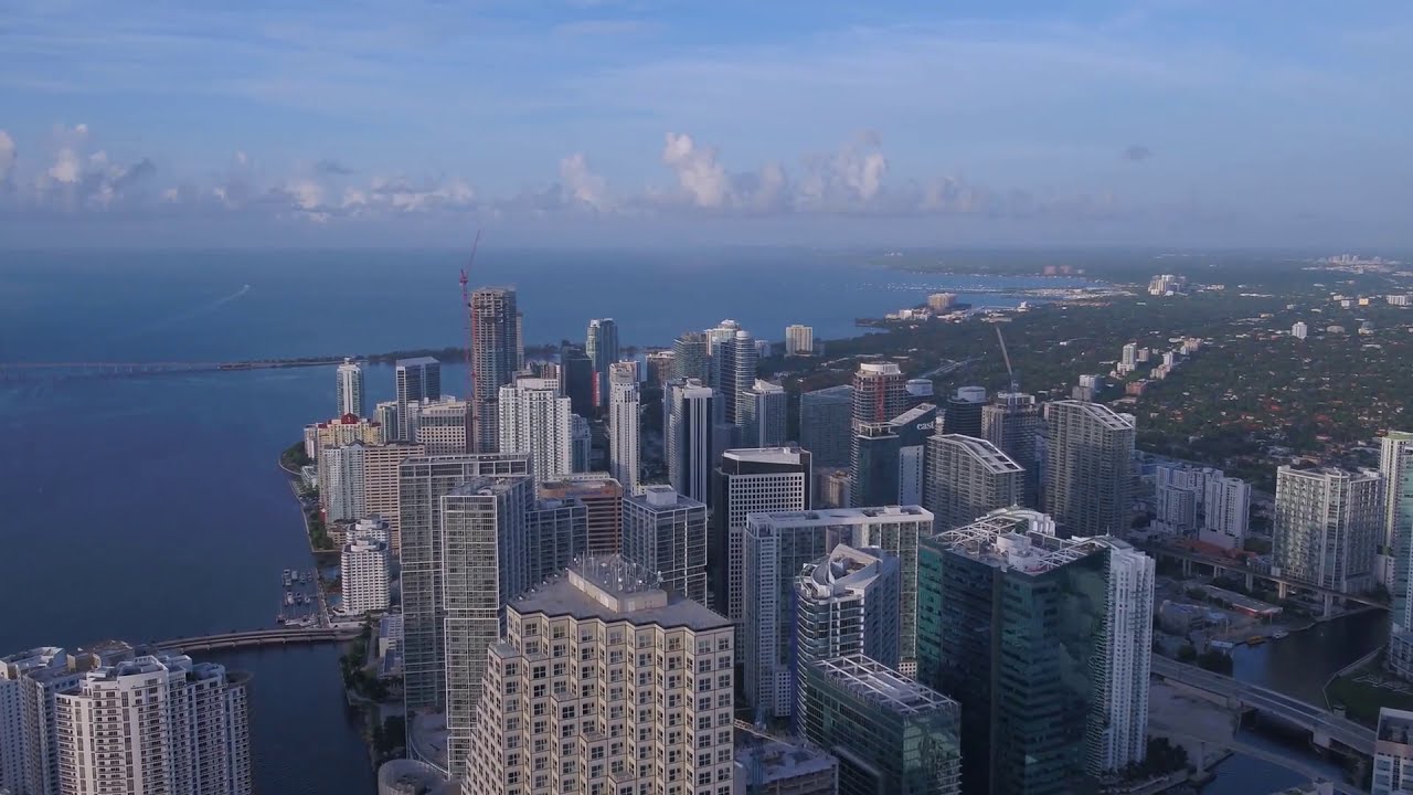 MIAMI SKYLINE 4K, MIAMI FLORIDA, FLORIDA 4K, MIAMI BEACH, USA, MIAMI 4K ...