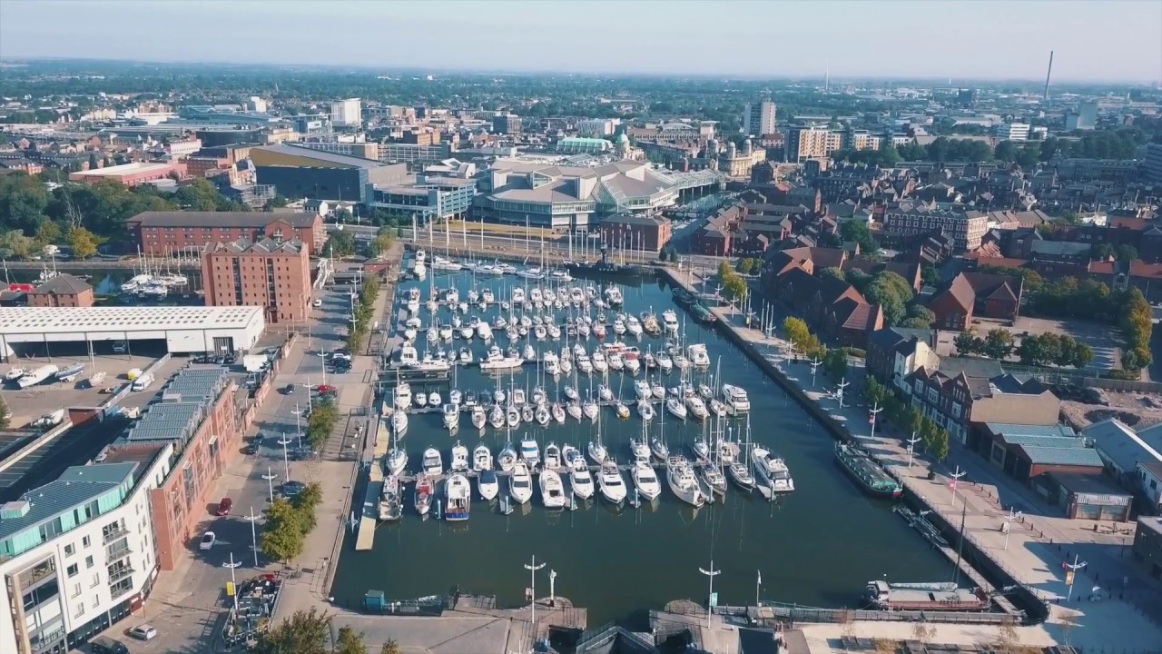 Hull Marina By Drone - YouTube