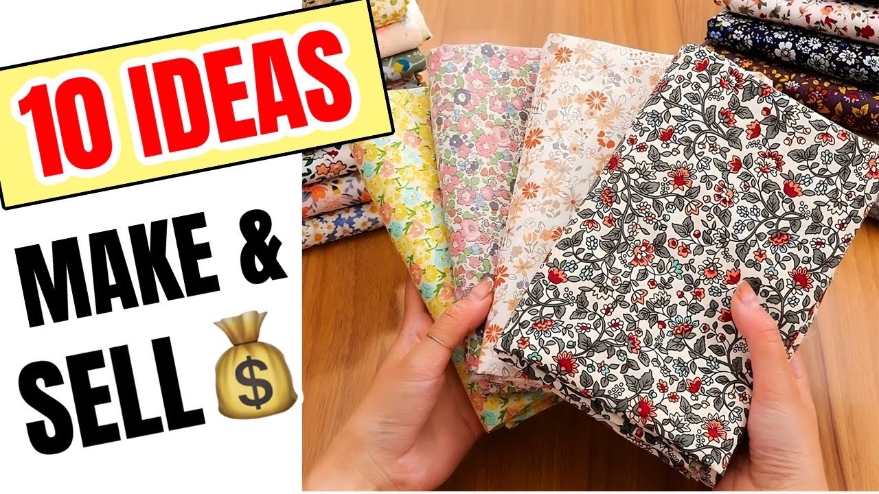 10 Easy Sewing Projects to Make & Sell FAST | Under 10 Minutes ...