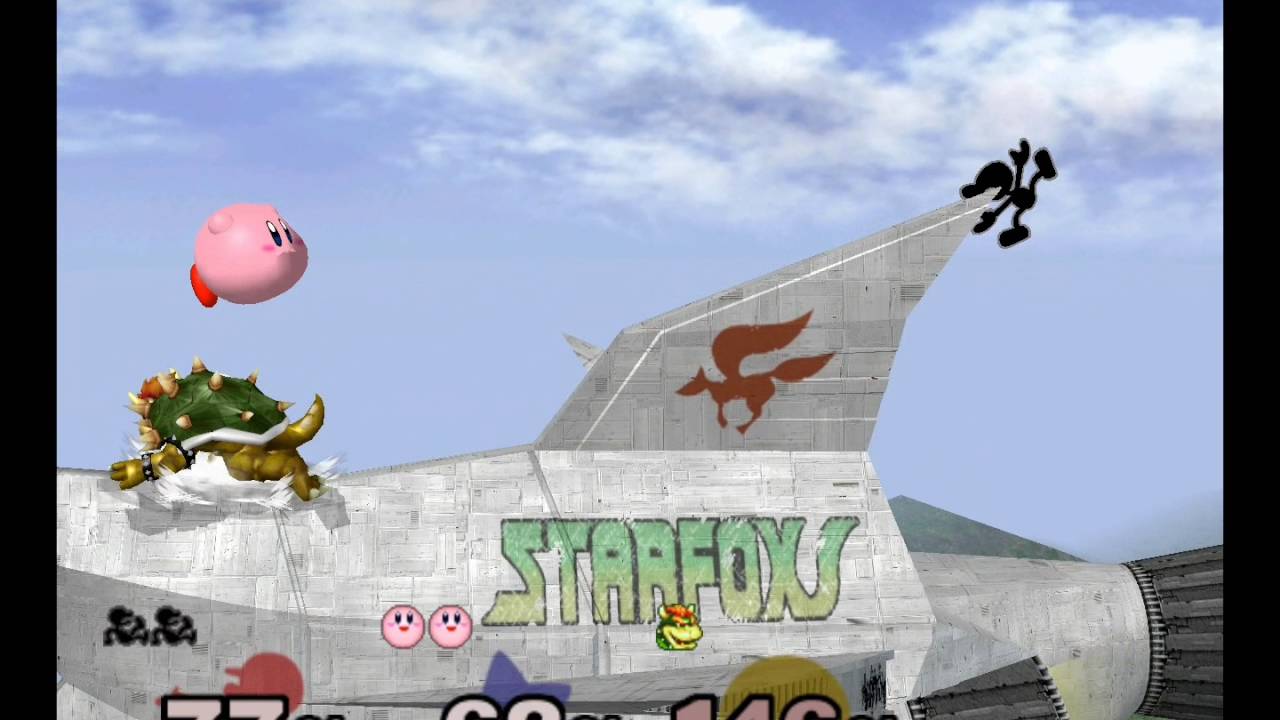 Super Smash Bros. Melee Corneria 3 player Netplay 60fps - YouTube