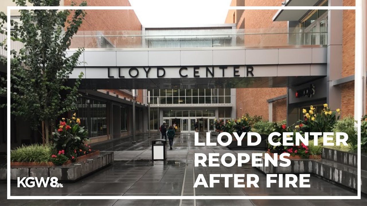 Lloyd Center opens three weeks after fire closure - YouTube