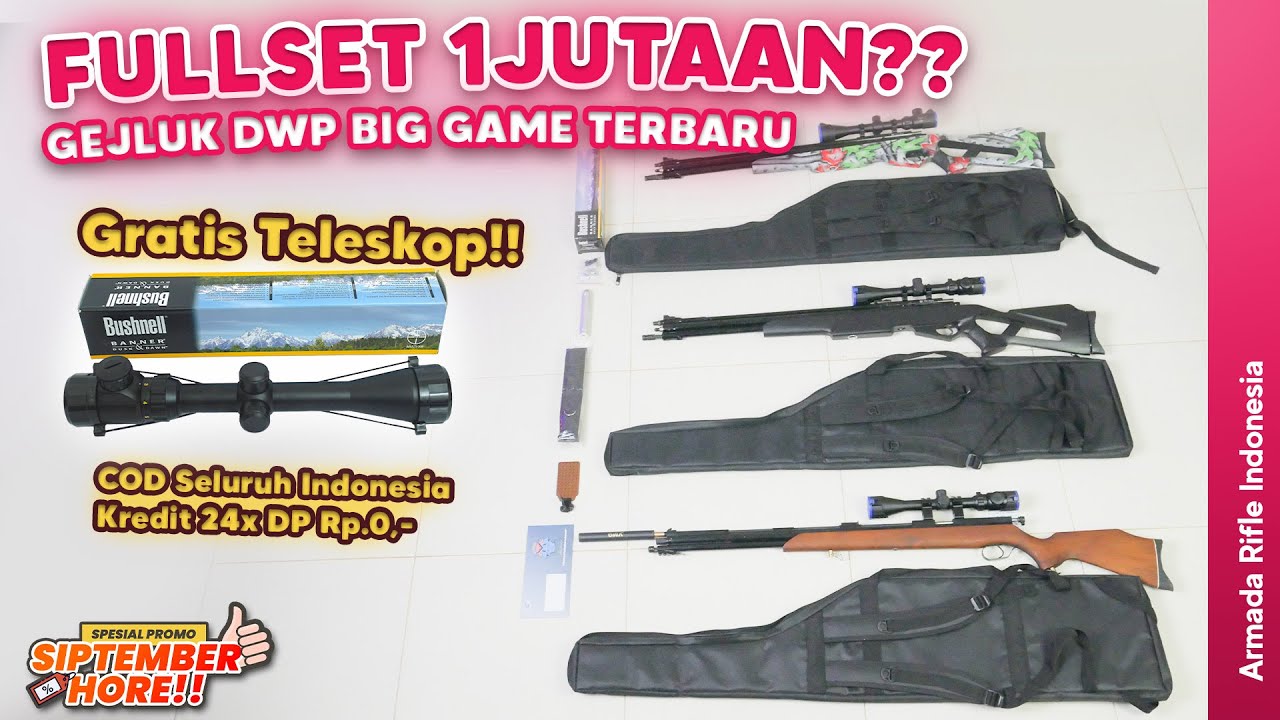GEJLUK BIG GAME PROMO 1JUTAAN FULLSET SENAPAN ANGIN MURAH FPS TINGGI ...