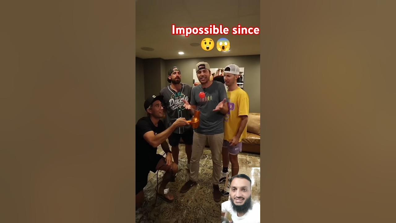 Zach King Dude Perfect helps Mark Rober #shorts - YouTube