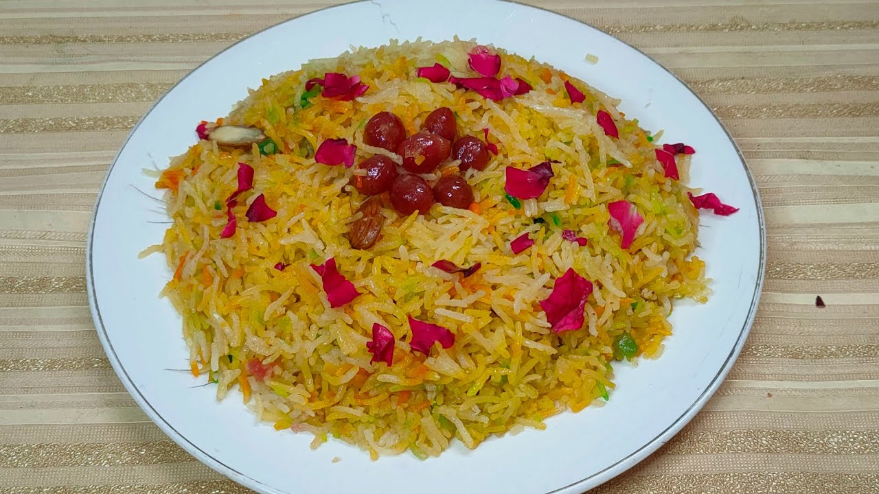 How to make Meethe Chawal Recipe | Dawat Special Recipe | Zarda Recipe ...