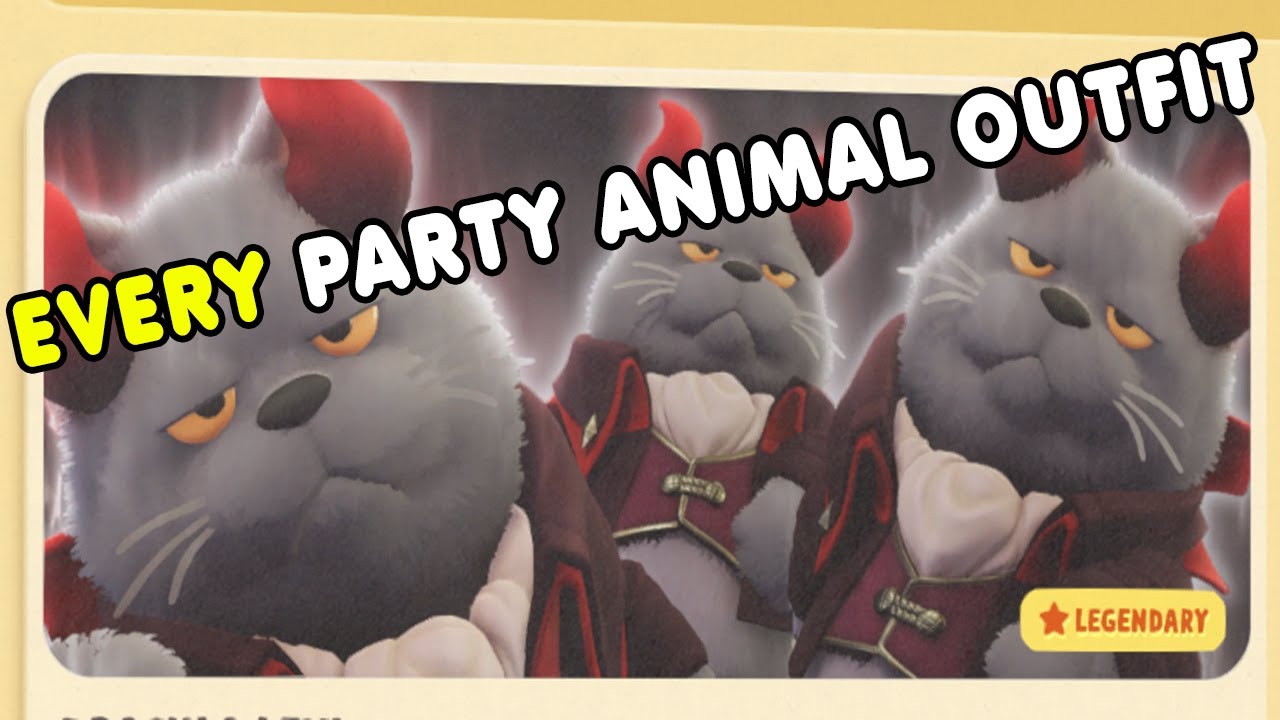 Party Animals - EVERY CHARACTER OUTFIT | 1440p 60fps - YouTube