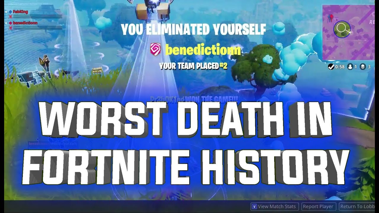 Worst death in Fortnite history - YouTube