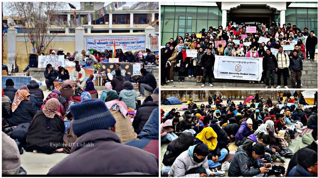 Ladakh climate protest Day 9th | Many join Hunger Strike with Sonam ...
