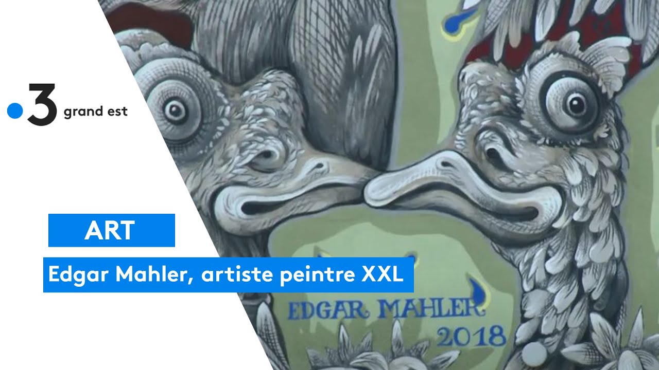 Edgar Mahler, artiste-peintre sur façades depuis plus de 40 ans - YouTube
