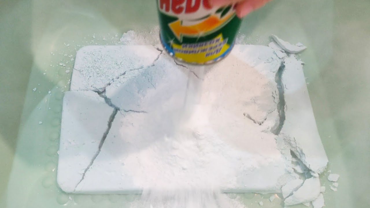 Dried Paste Slab and Cleaning Powder ASMR - YouTube
