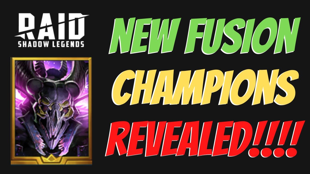 HUGE FUSION NEWS! FUSION CHAMPIONS REVEALED EARLY! Raid Shadow Legends ...