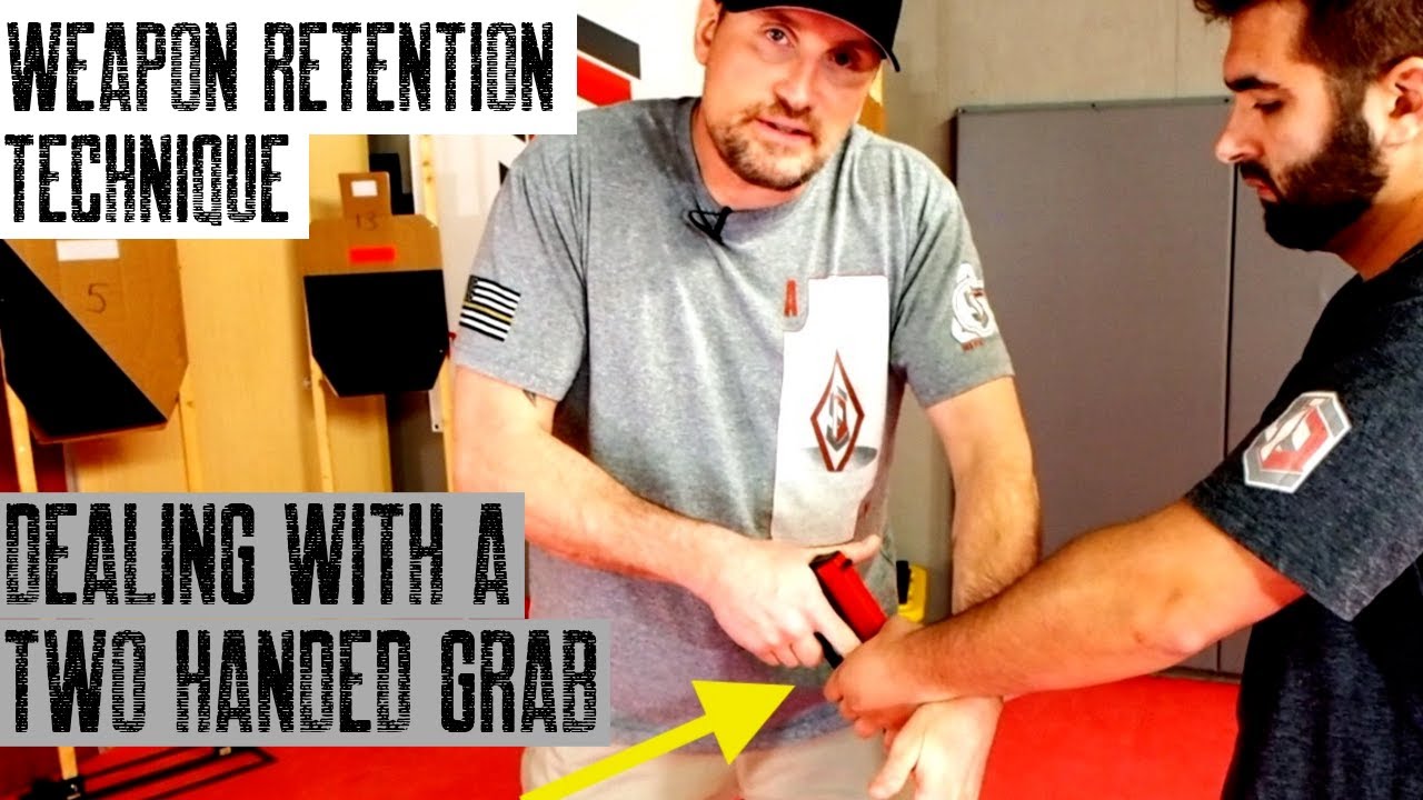 Weapon Retention Technique | Dealing with a Two Handed Gun Grab - YouTube