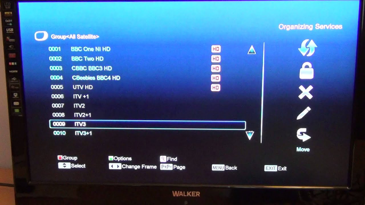 Amiko Mini Combo Receiver - Sort & Delete Channels - YouTube